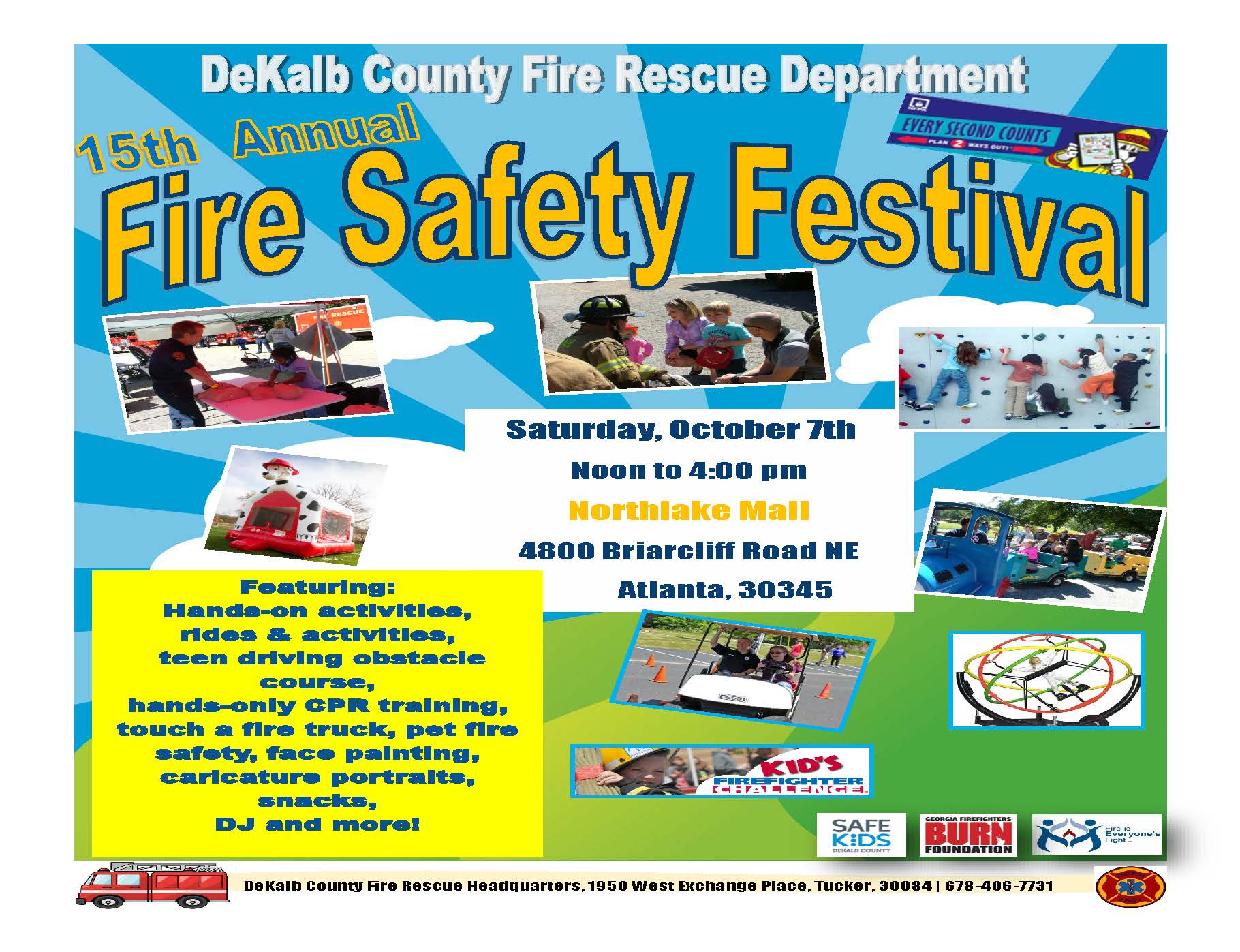 15th Annual Fire Safety Festival | DeKalb County GA