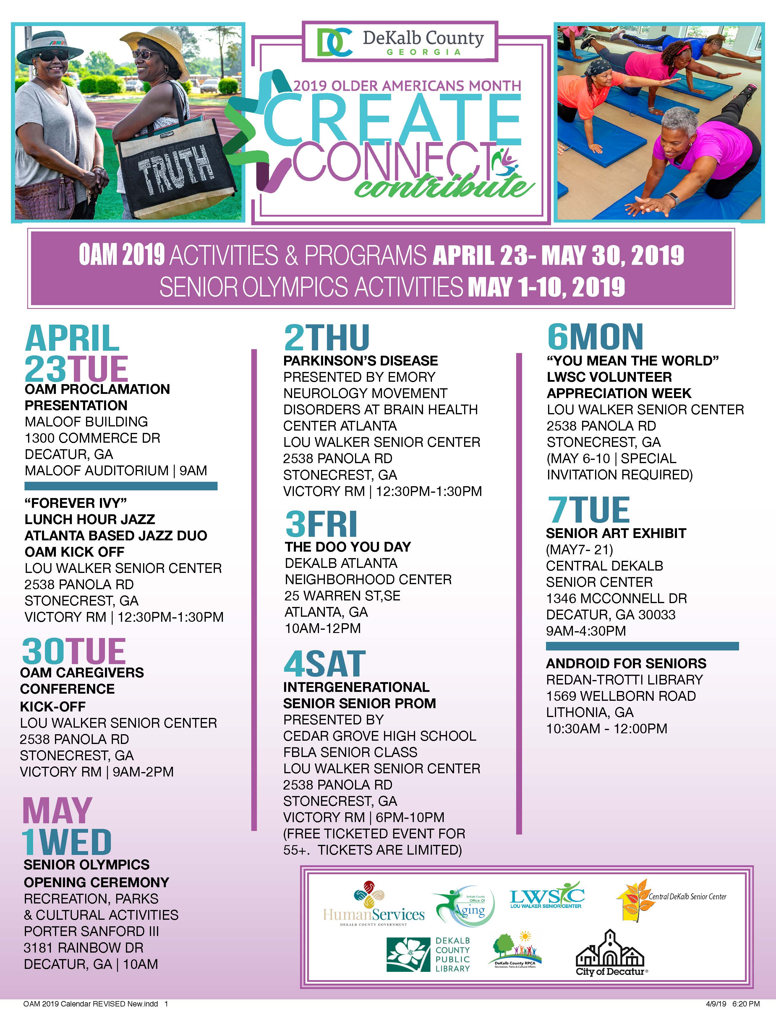 Older Americans Month Activities | DeKalb County GA