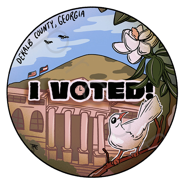 "I Voted" Sticker Challenge | DeKalb County GA